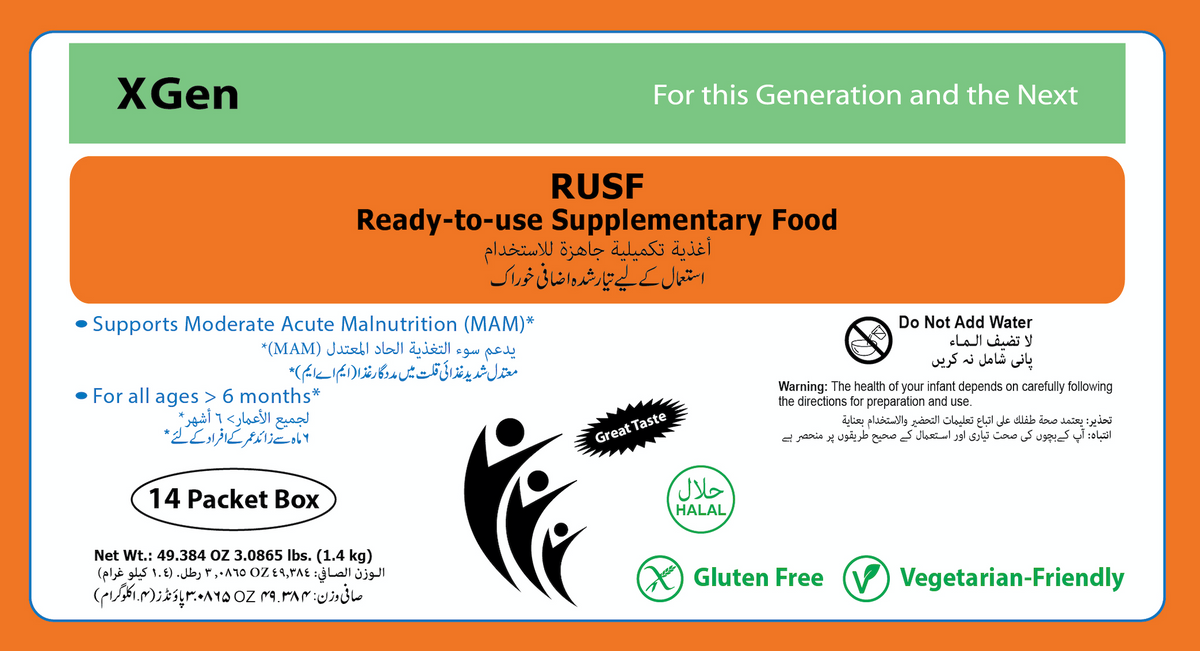Ready-to-use Supplementary Food (RUSF) - 14 Pack – XGen Nutrition